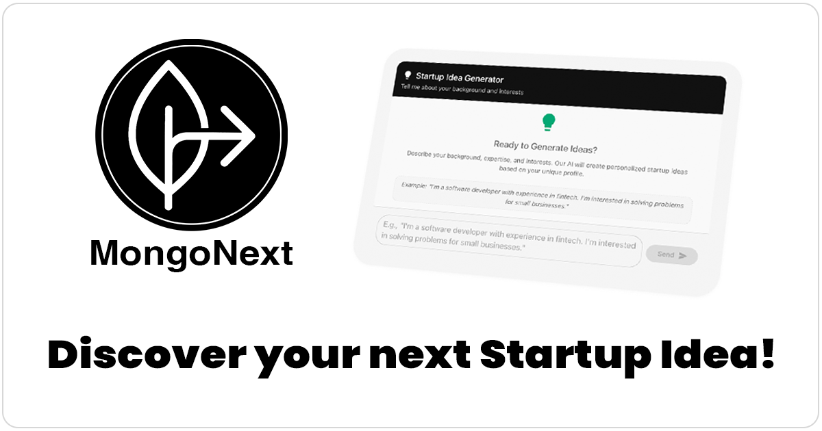 AI Startup Idea Generator | MongoNext